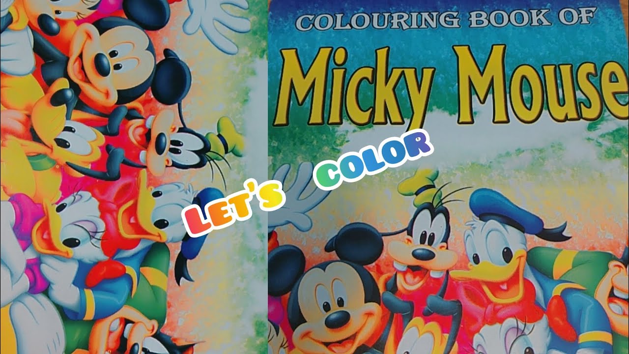 Colouring book of Micky Mouse🎨|1hr of relaxing colouring🎨|Disney Micky ...