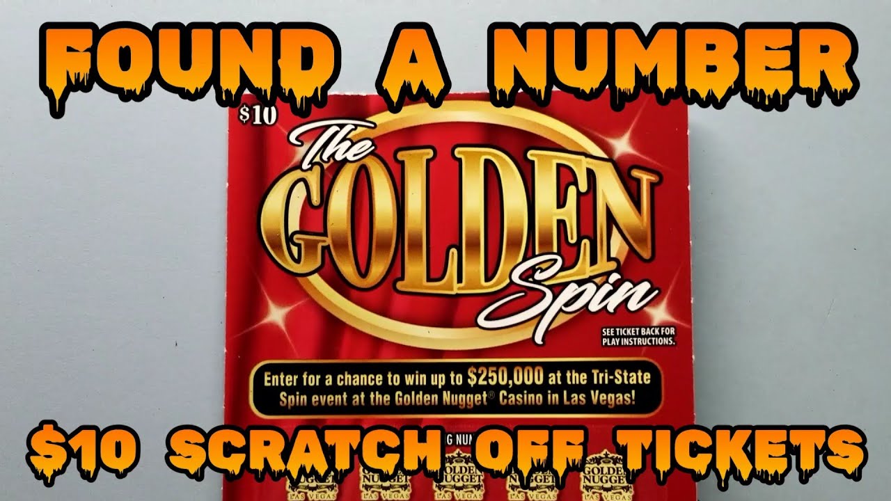 THE GOLDEN SPIN !! PLAYING TWO TICKETS !! $10 MAINE scratch off tickets ...