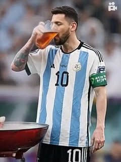messi drinking tea in a middle of a match#messi #reels #shorts # ...