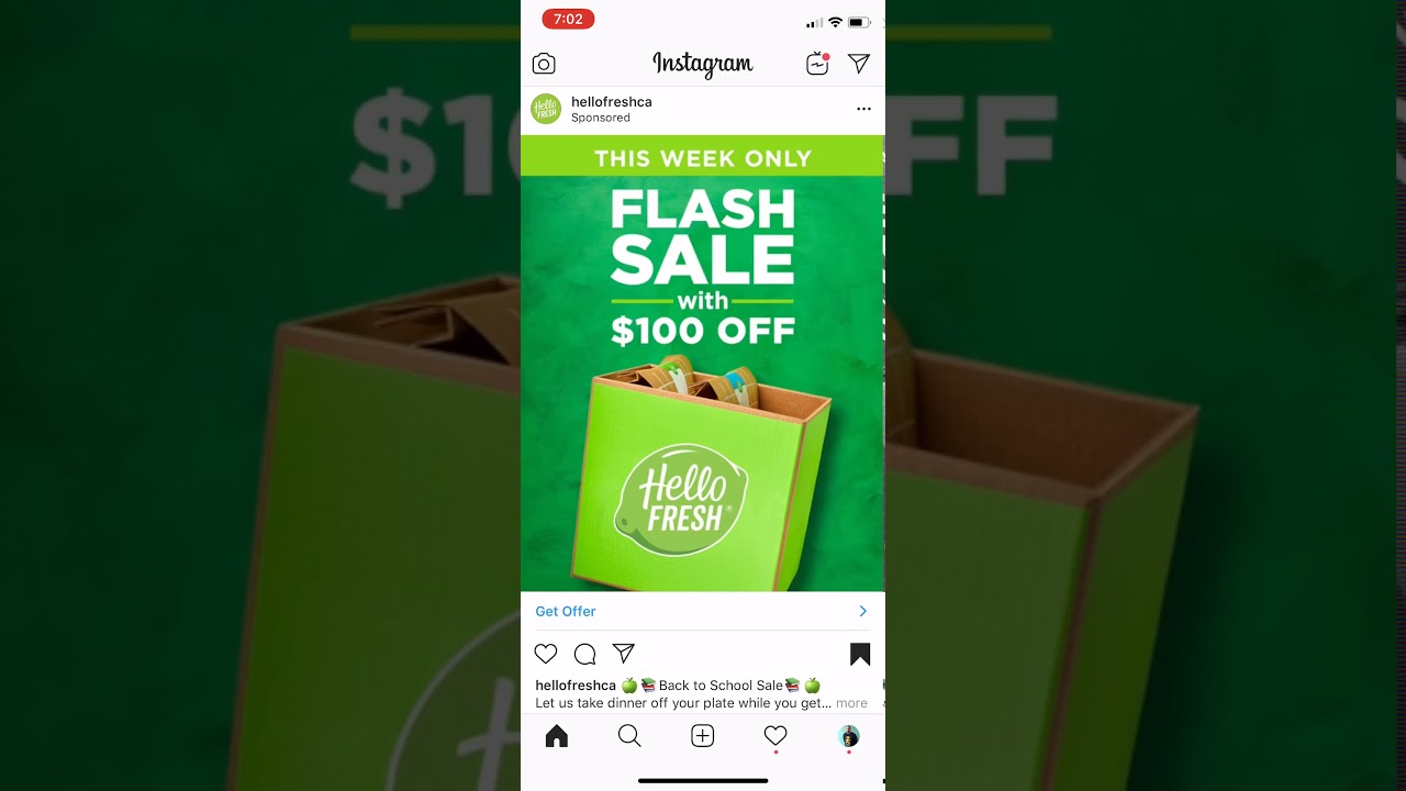 Hello Fresh IG Ad - YouTube