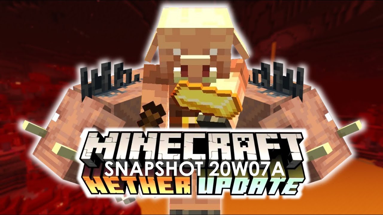 Minecraft Snapshot 20w07a - Les Piglins et les Hoglins ! - YouTube