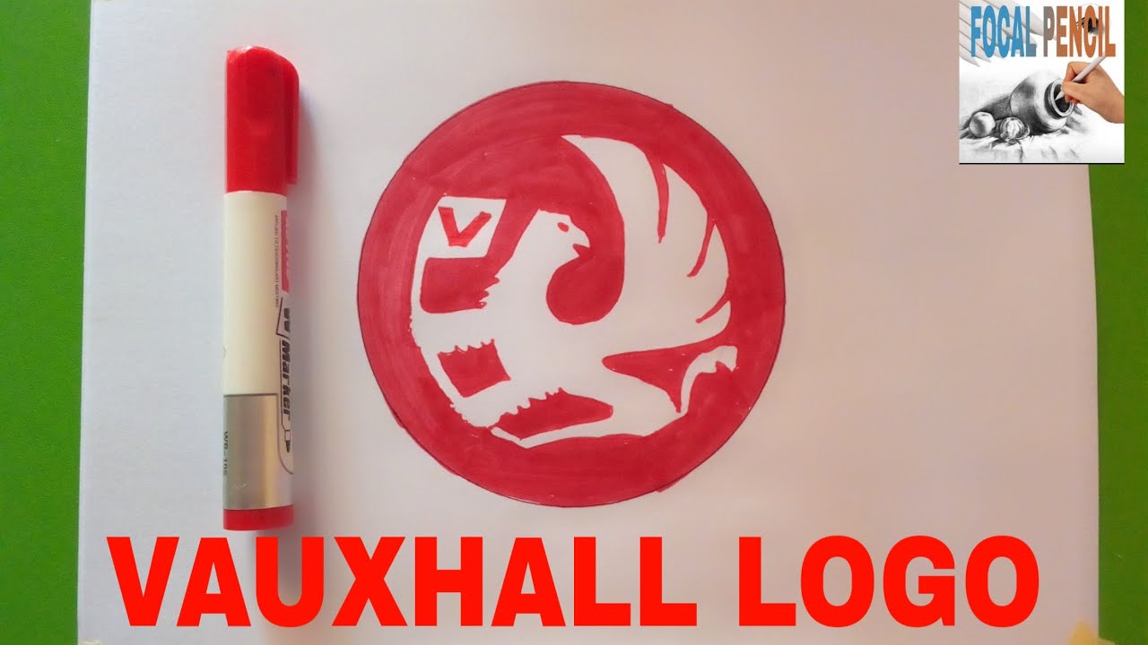 How to draw Vauxhall Car Logo. //VERY EASY// FOCAL PENCIL// - YouTube