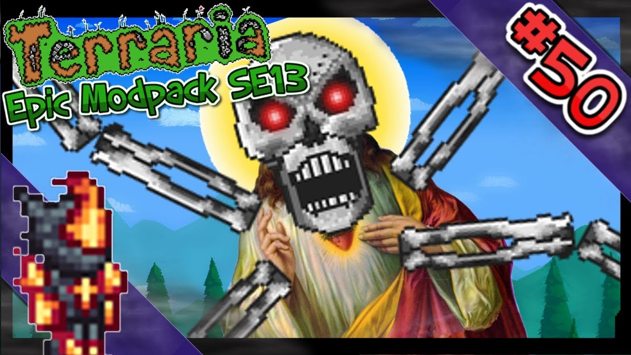 Skeletron Prime VS Korean Jesus? | Terraria Epic Modpack SE13 - #50 ...