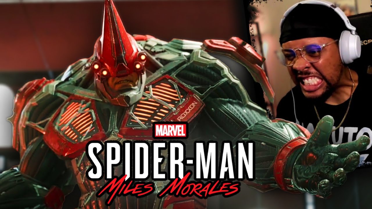 RHINO REMATCH !! - Spider man Miles Morales Part 4 PS5 | Let's play ...