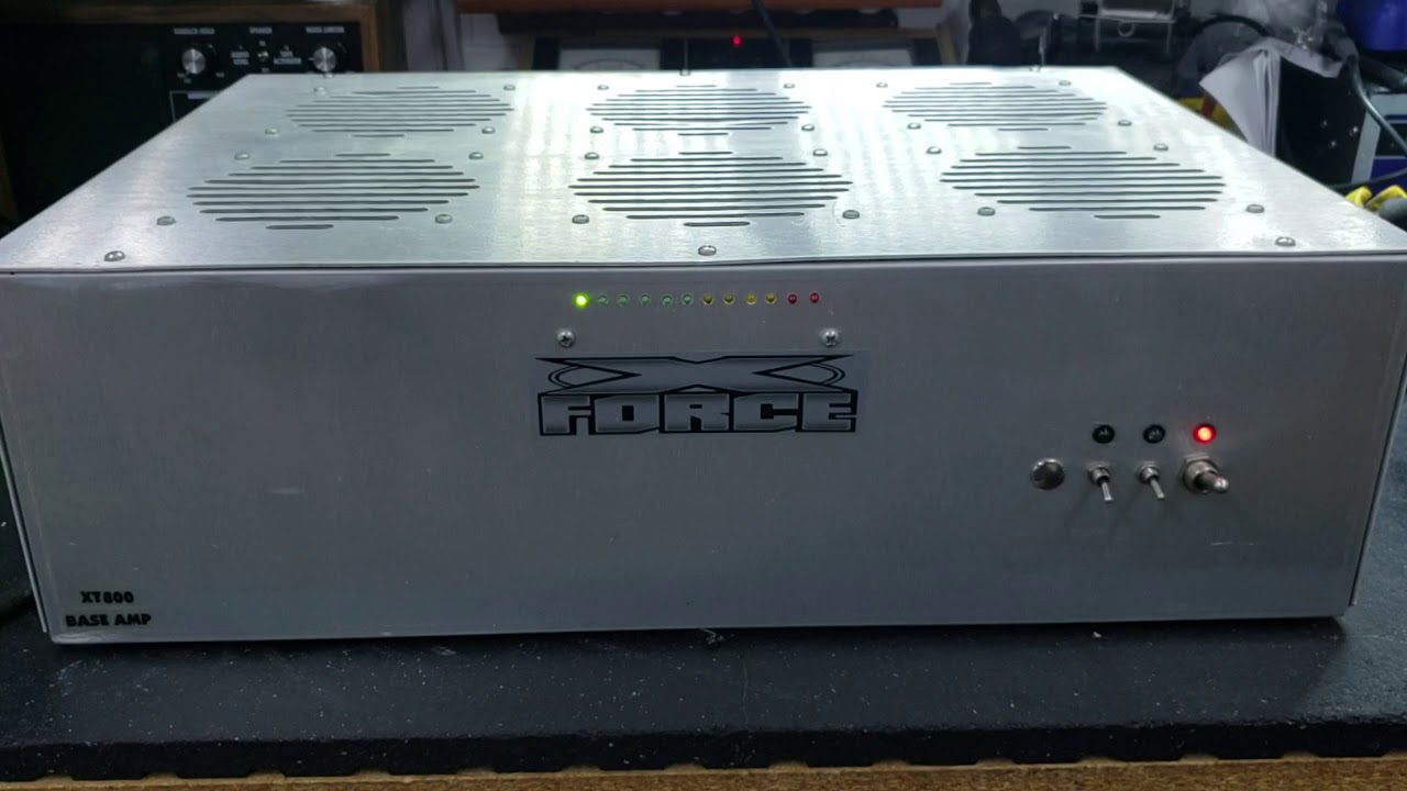 Xforce 2x8 Base amplifier all Toshiba 2879s for sale - YouTube