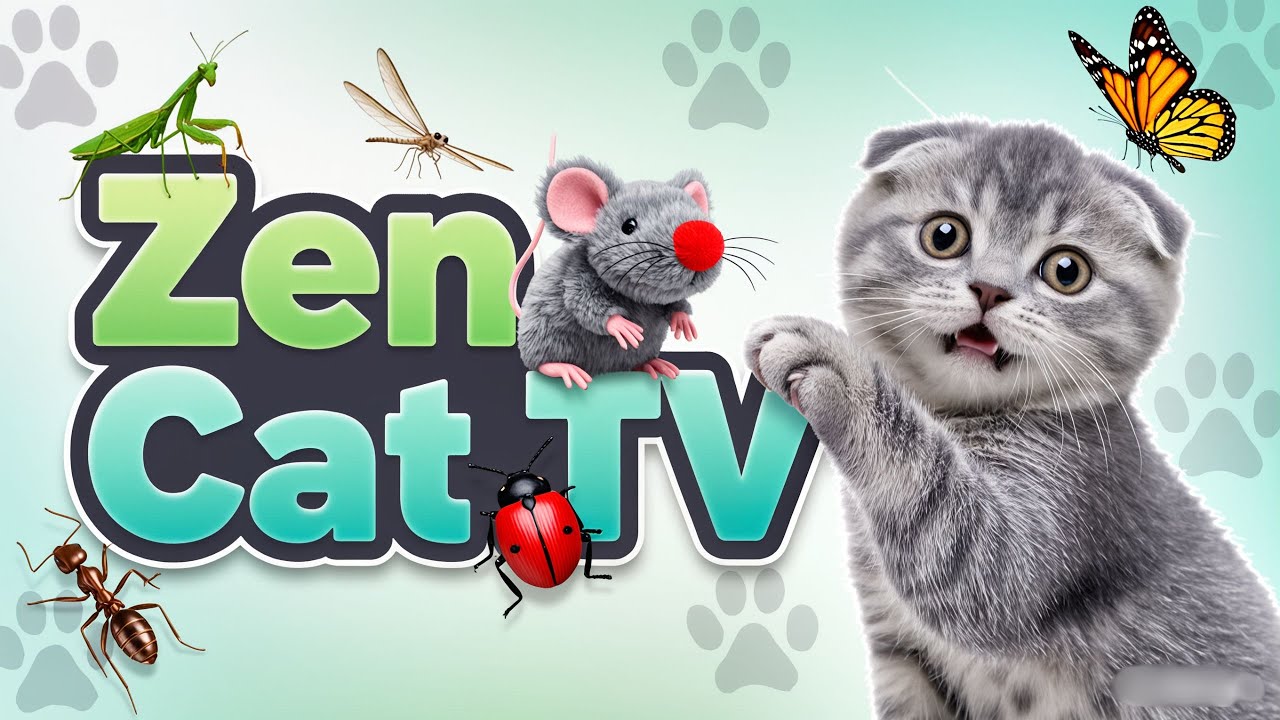 Zen Cat TV | Cat Games Garden & Park – Animals Running Playfully Every ...