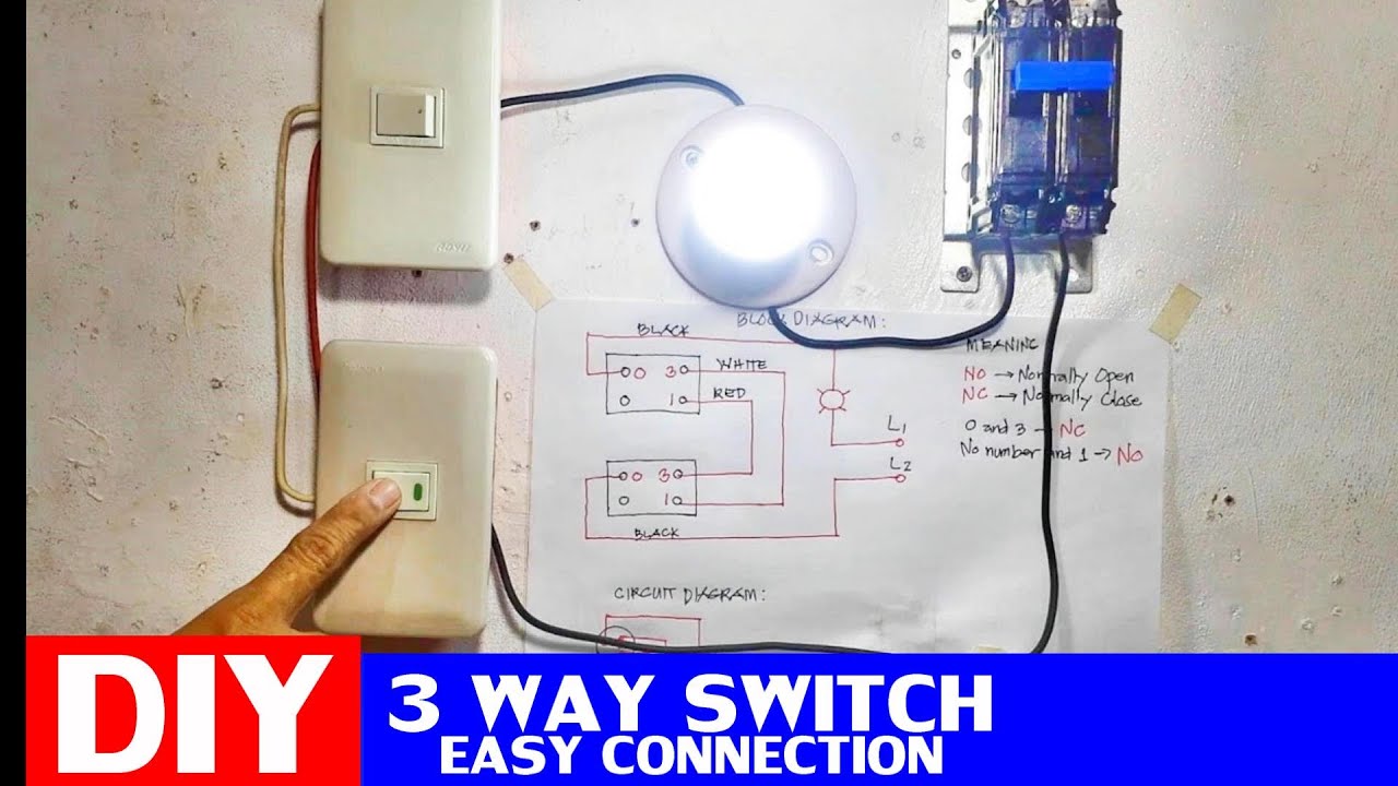 How to Install Easy 3 Way Switch - YouTube