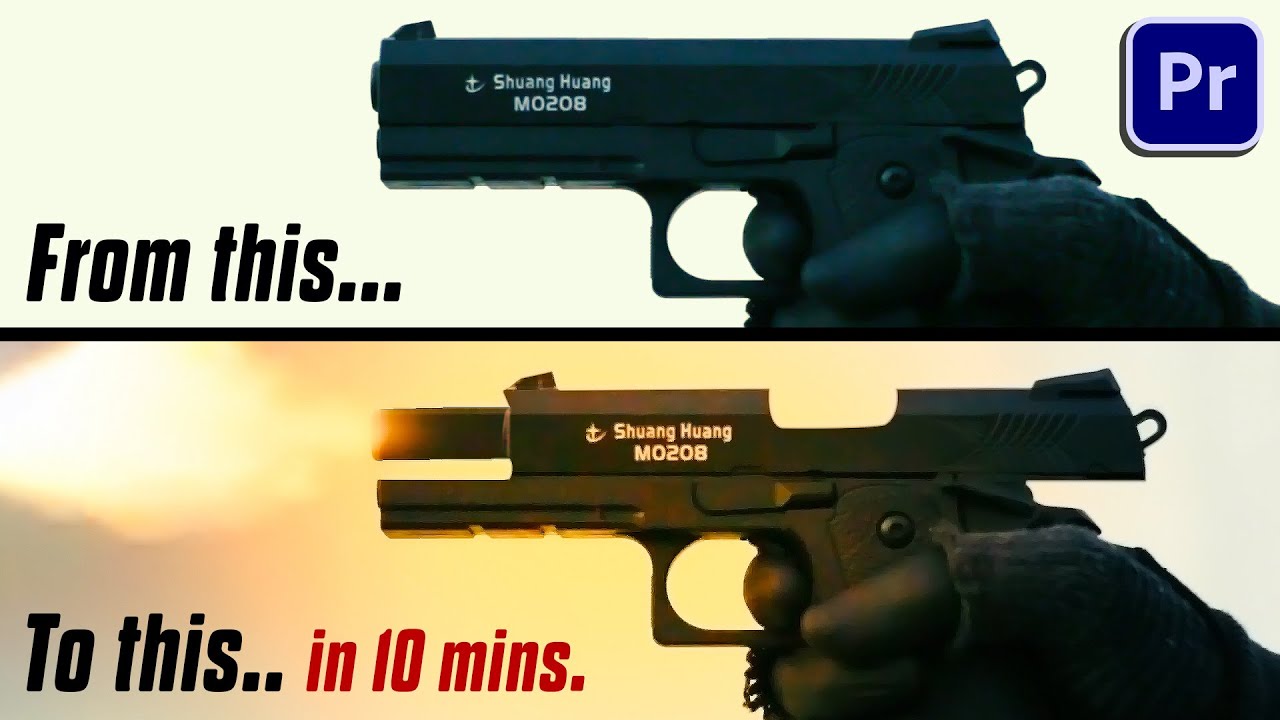 GUN SHOT VFX ⚡ Premiere Pro Tutorial - YouTube