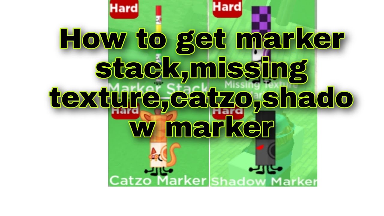 How to get catzo,shadow,missing texture,markwr stack in "find tje ...