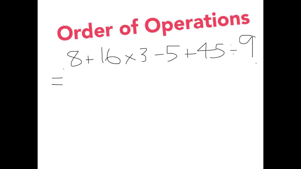 Year 7: Order of Operations - YouTube
