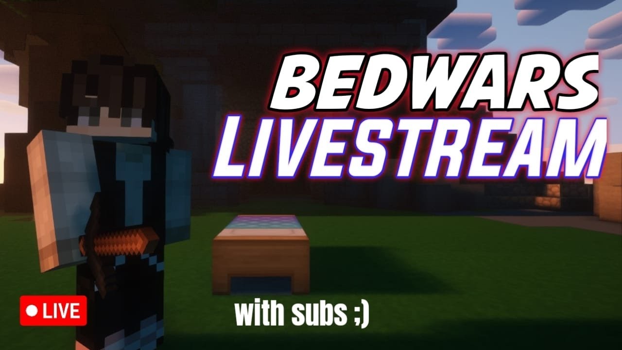 Minecraft bedwars live training arc and playing with subs #live # ...