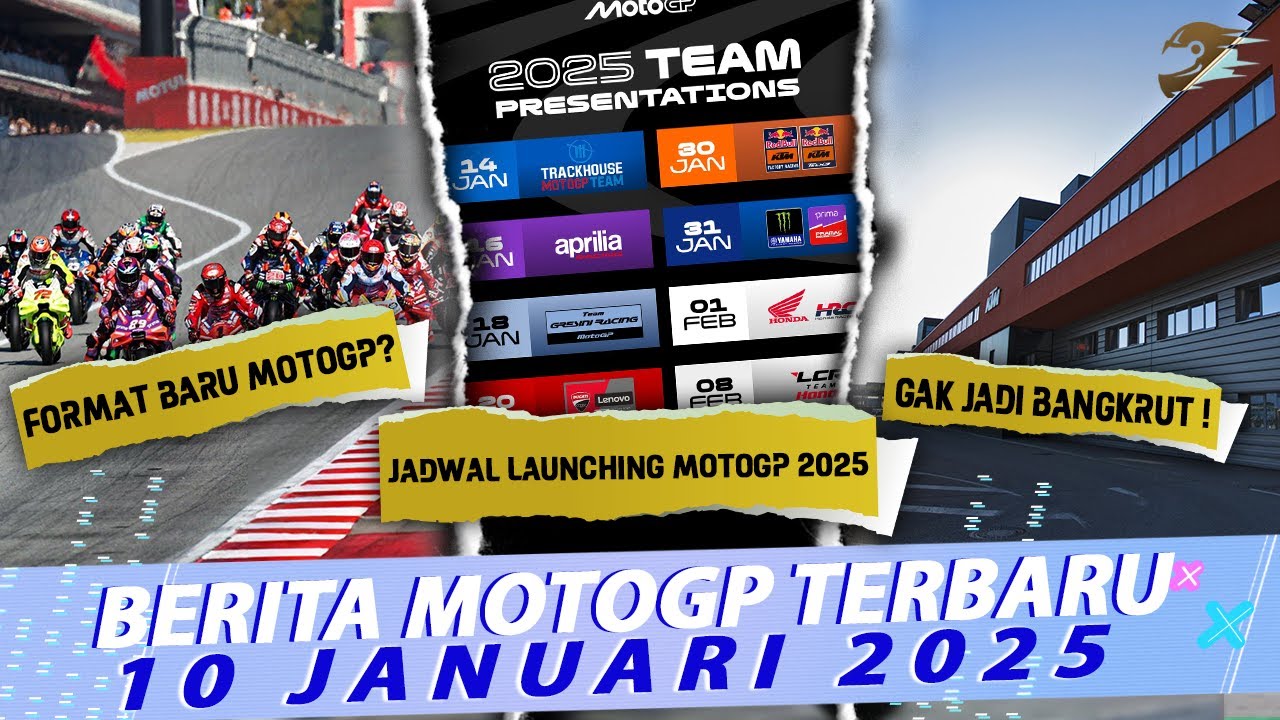 Jadwal Lengkap Launching Tim MotoGP 2025 😍 Saham KTM Naik, Gajadi ...