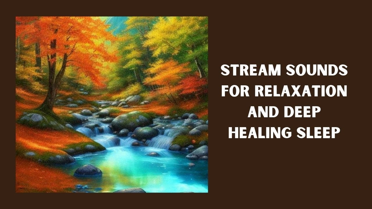 Calming mountain stream, peaceful mountain forest river sounds, best ...