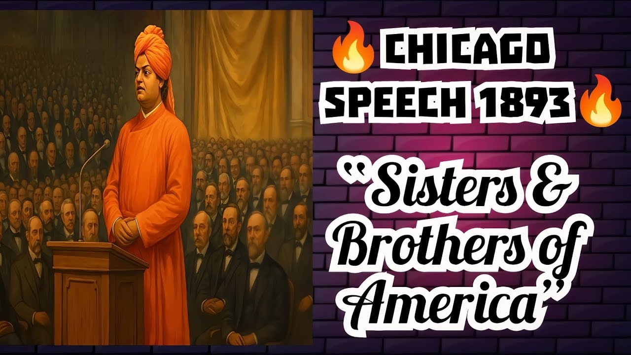 🔥Swami Vivekananda’s Historic Chicago Speech | 11th September 1893 ...