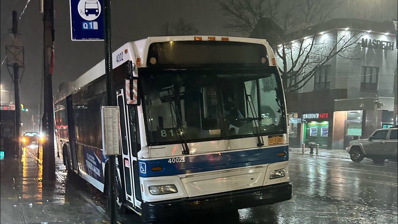 ᴴᴰ MTA Maspeth-Bound Orion VII NG Hybrid #4002 Q18 Bus Terminating ...