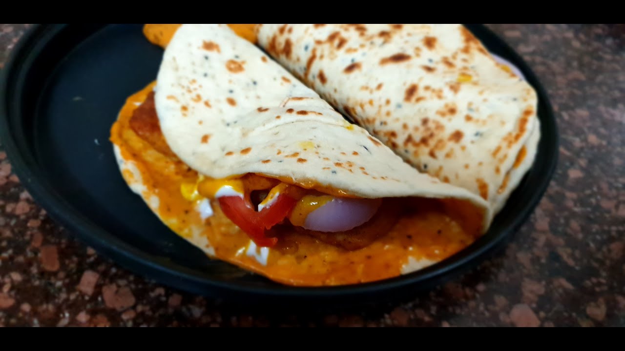 Homemade Chicken kebab wrap - YouTube