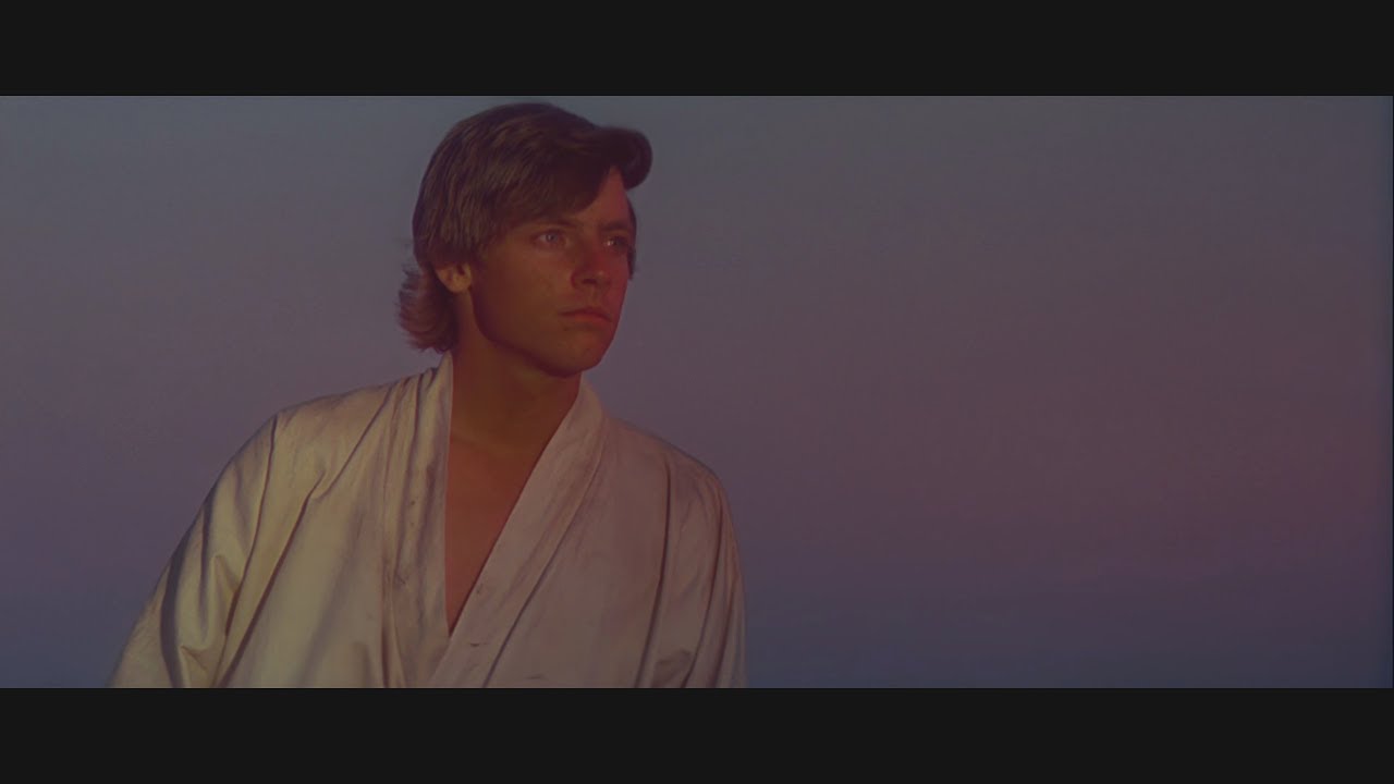 Star Wars: A New Hope Clip - Binary Sunset [4K with less Film Grain ...