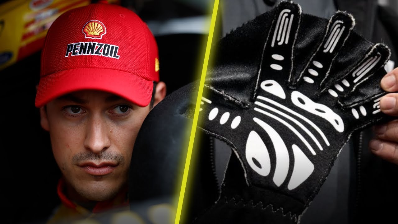 Joey Logano Explains Why He Wore Blatantly Illegal Gloves - YouTube