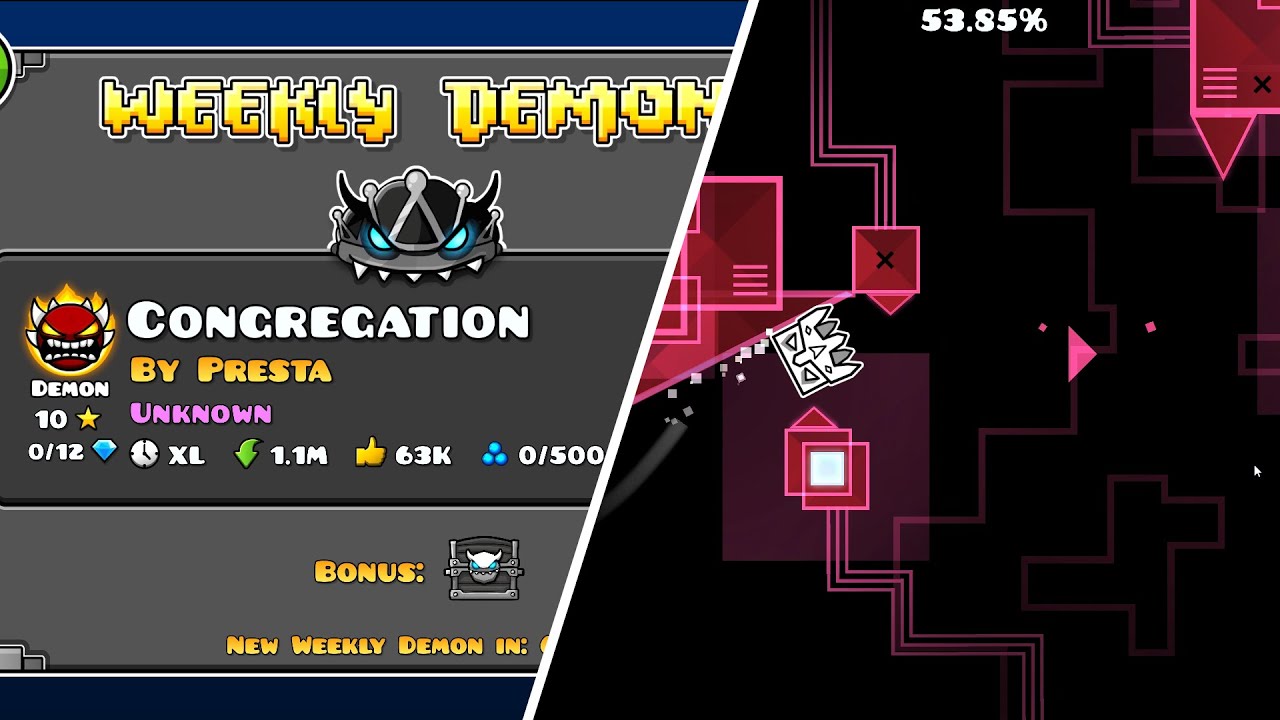 Congregation as the weekly demon - Geometry dash (april fools) - YouTube