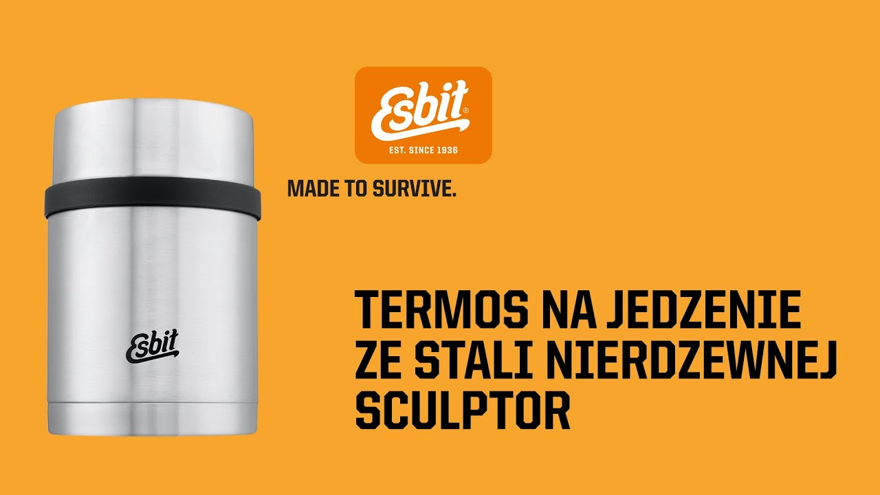 Esbit termos na jedzenie ze stali nierdzewnej Sculptor - YouTube