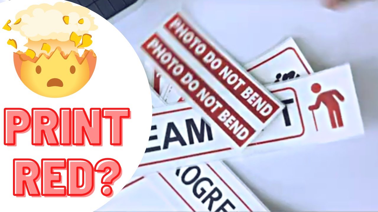 How to Print BLACK and Red Labels, not just black and white! (Brother ...