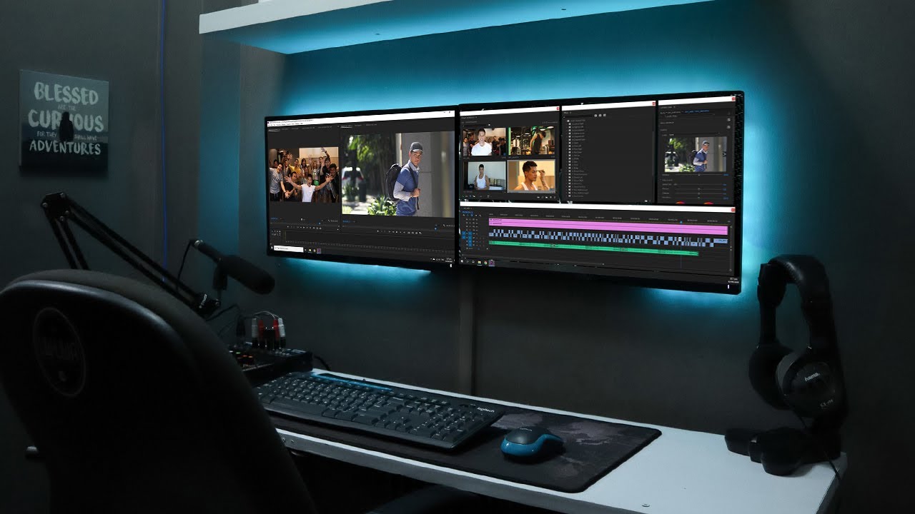 DUAL MONITOR SETUP ADVANTAGE - YouTube