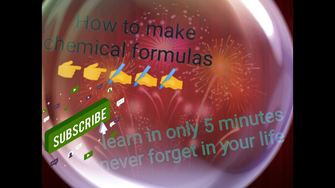 #How to make chemical formula learn in only 5 minutes # important ...