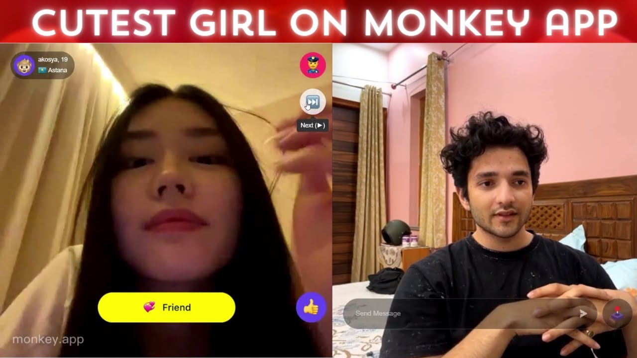 Cutest Girl On Monkey App - YouTube