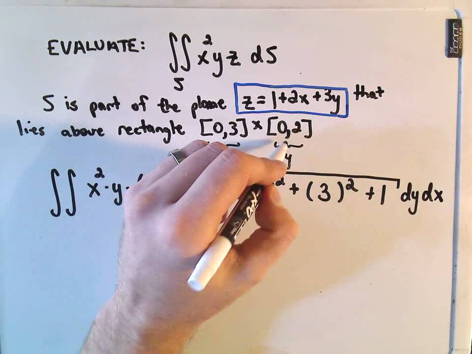 Evaluating A Surface Integral Basic Example YouTube