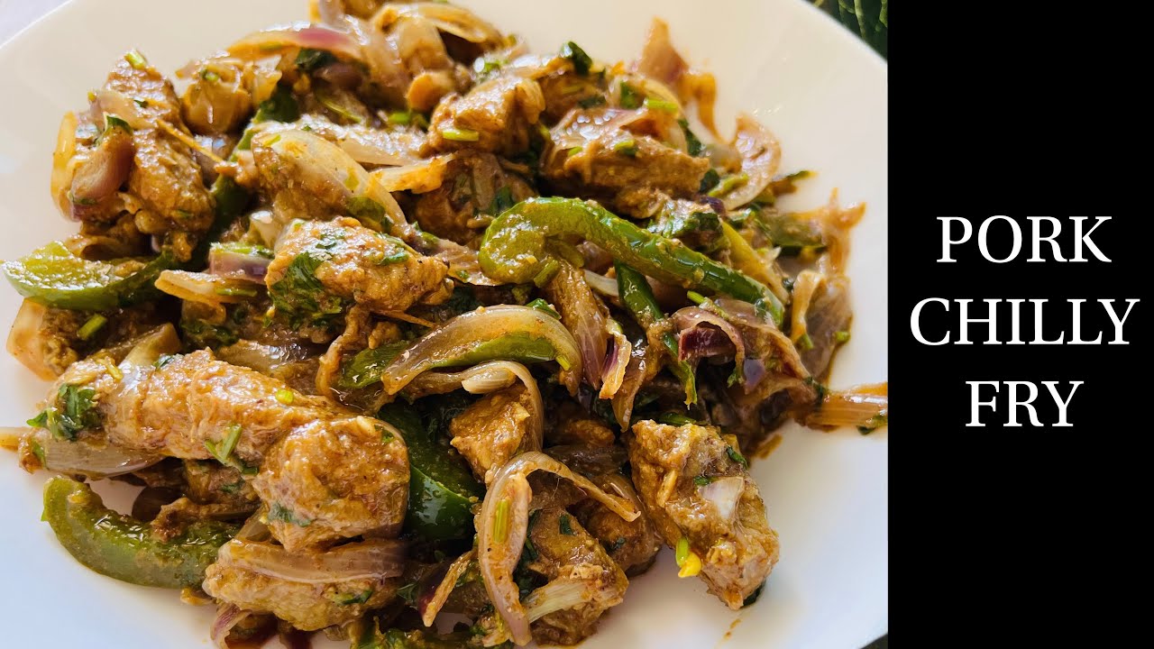 Goan Pork Chili Fry Recipe | Tasty Pork Chilly Fry | Goan Pork Recipes ...