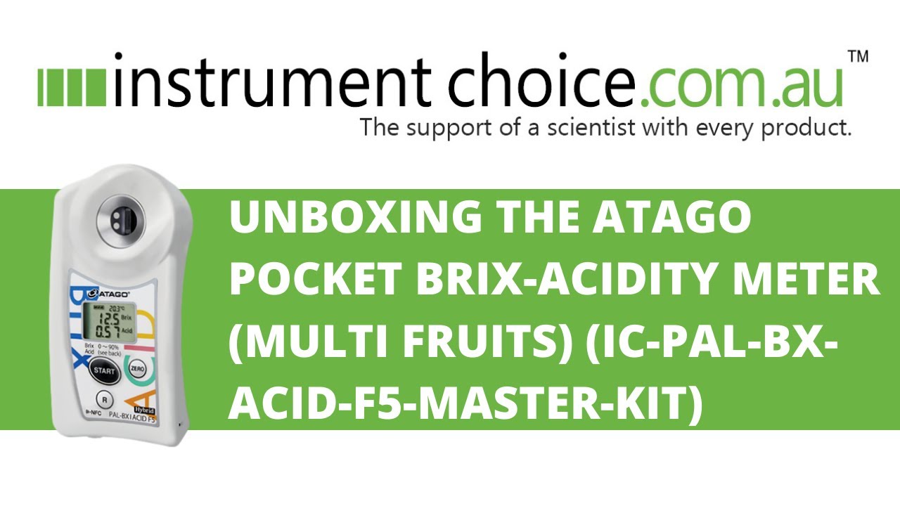 Unboxing the Atago Pocket Brix-Acidity Meter (Multi Fruits) (IC-PAL-BX ...