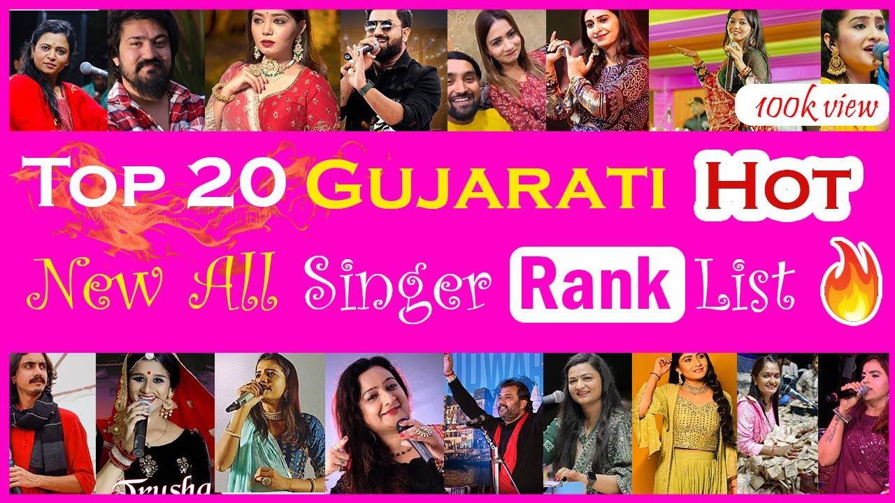 Top 20 Gujarati Kalakar Old New Hot Female Folk Singers list - YouTube