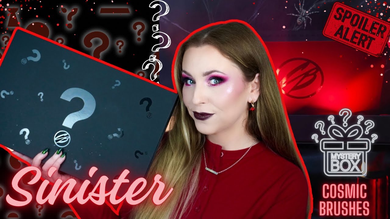 SINISTER MYSTERY BOX BY COSMIC BRUSHES | Unboxing, Swatches & Look ...