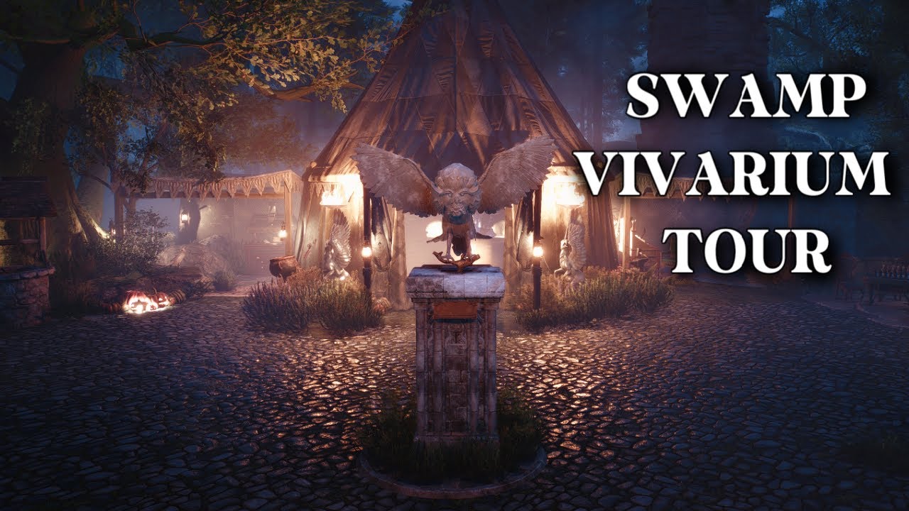 Room of Requirement Swamp Vivarium Design & Tour | Hogwarts Legacy ...