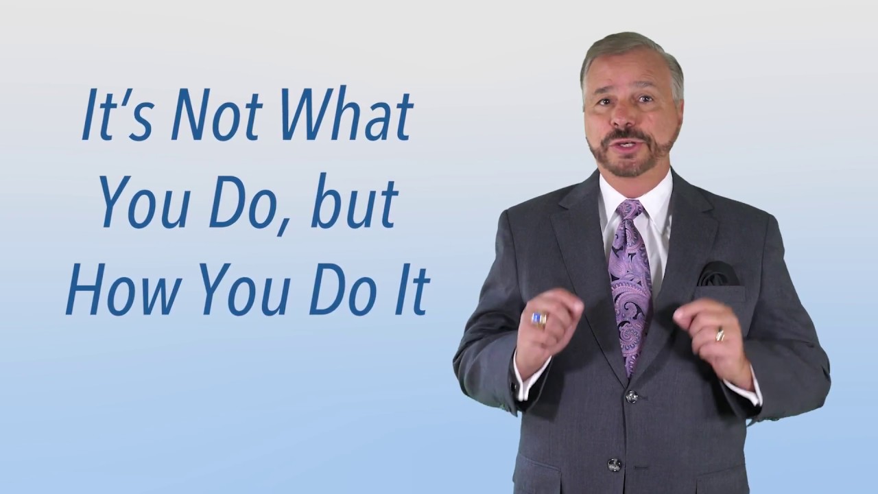 It’s Not What You Do, but How You Do It - YouTube