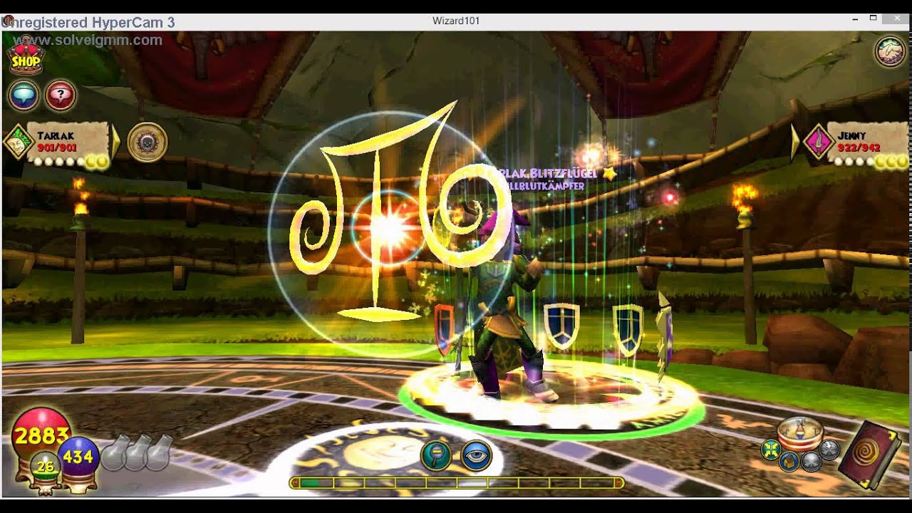Wizard101 PvP Tarlak Blitzflügel VS Jenny Blitz [DEUTSCH] - YouTube