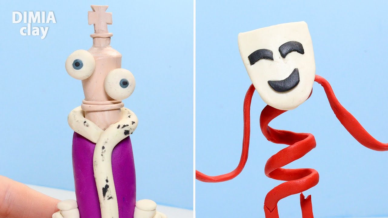 Making THE AMAZING DIGITAL CIRCUS: Kinger and Gangle | Dimia clay - YouTube