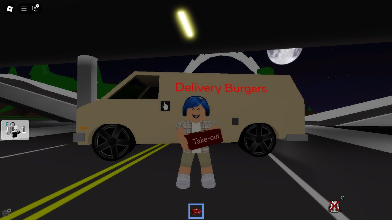 DELIVERYING BURGERS IN BROOKHAVEN RP! - YouTube