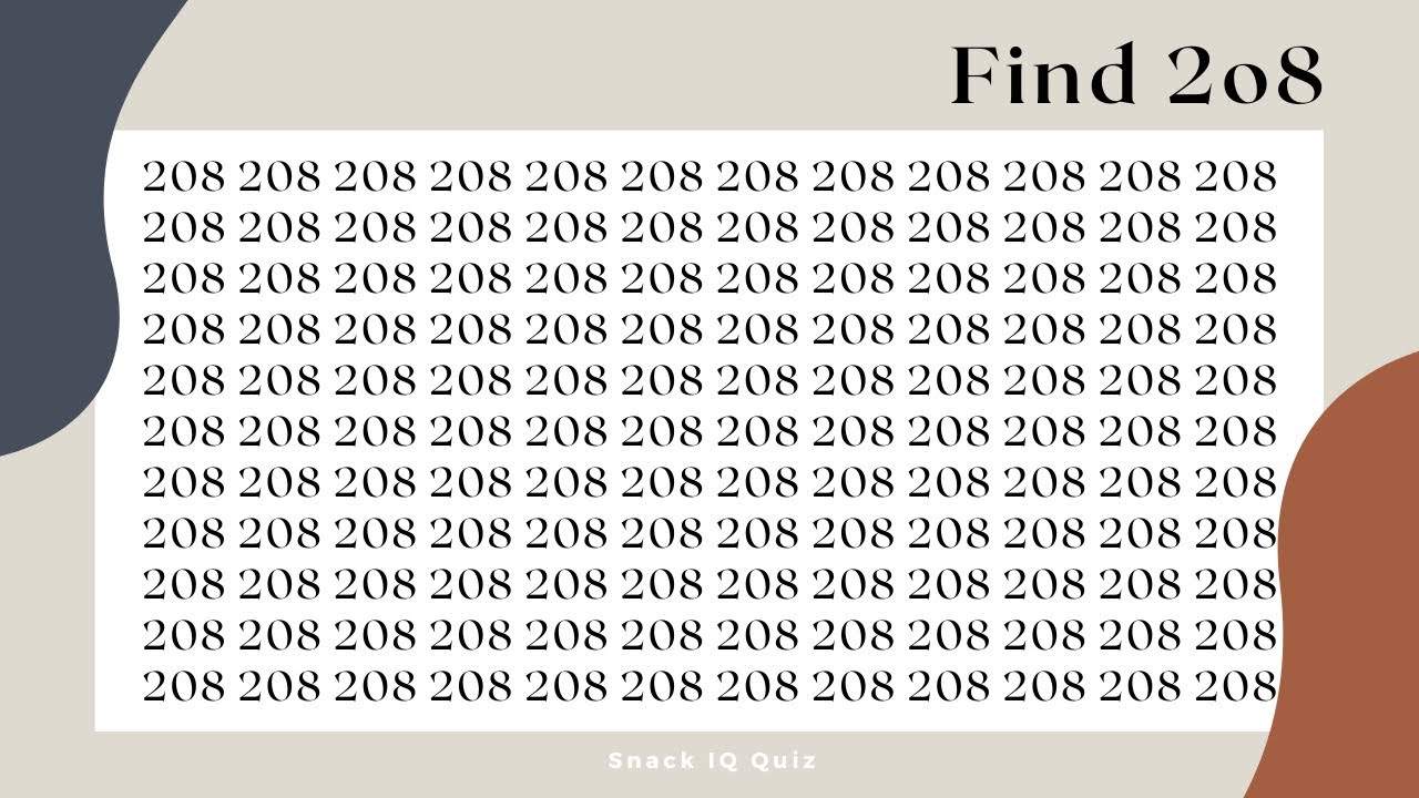 How Good Are Your Eyes? Can you Spot the Odd in this visual optical ...