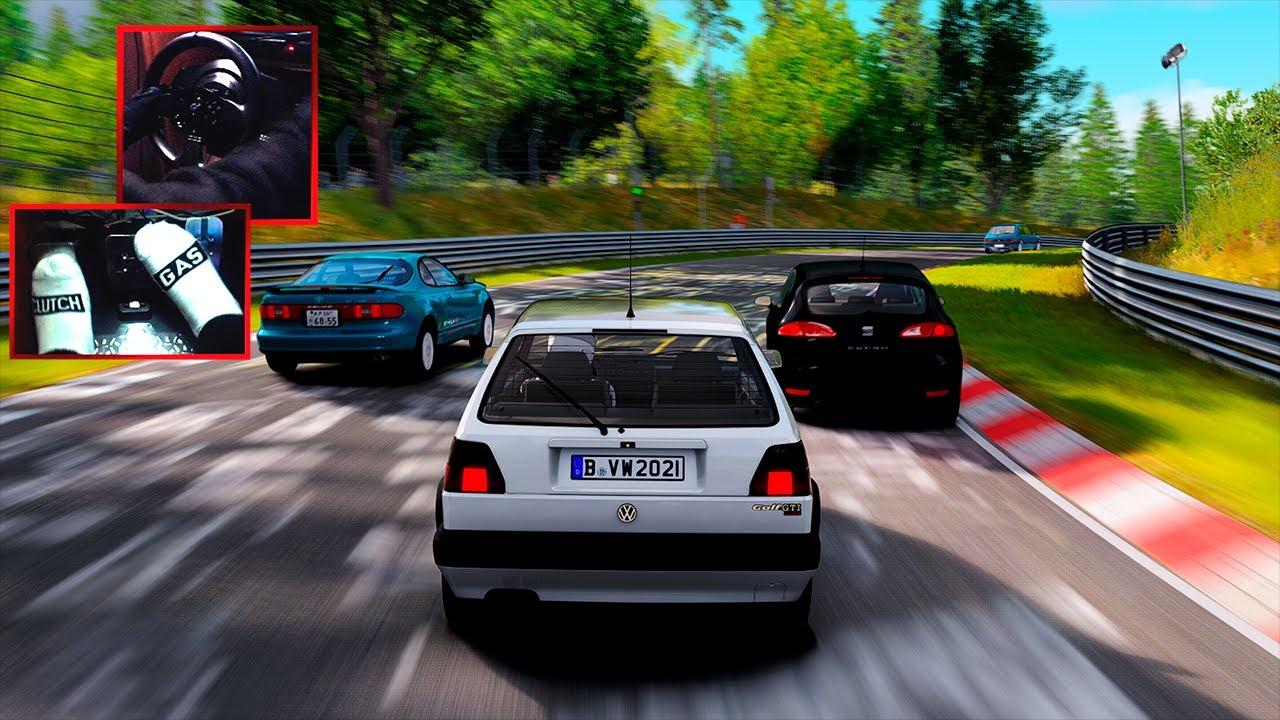 Meto un GOLF MK2 GTI en NÜRBURGRING...y hay PIQUE - YouTube