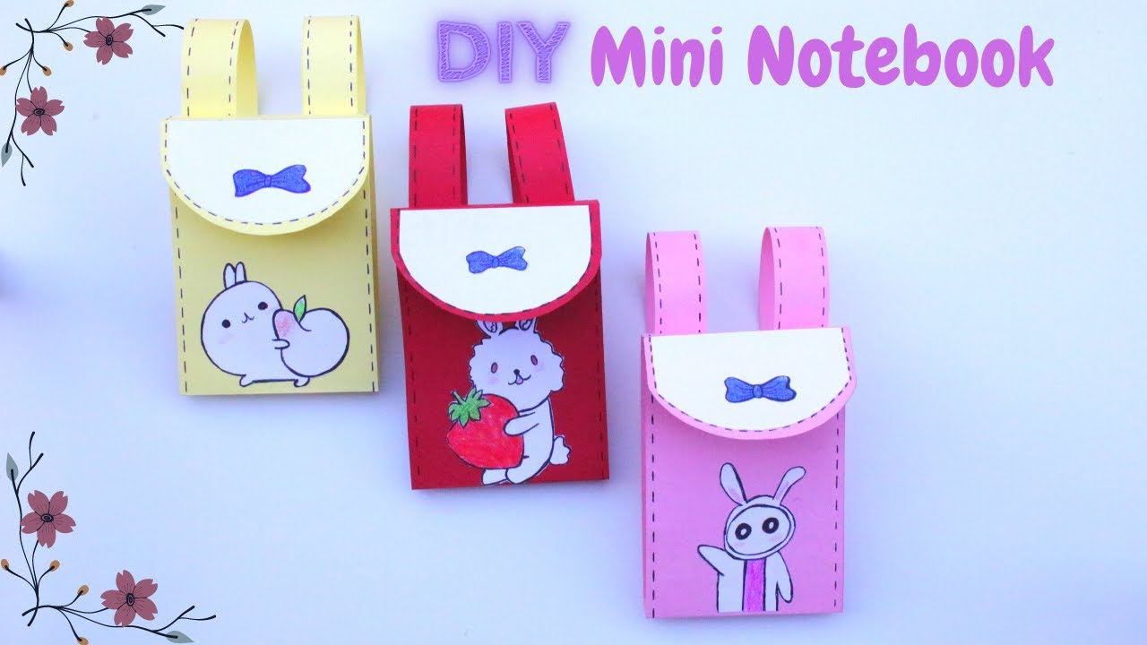 DIY MINI NOTEBOOKS /Easy Paper Crafts /DIY BACK TO SCHOOL /Mini ...