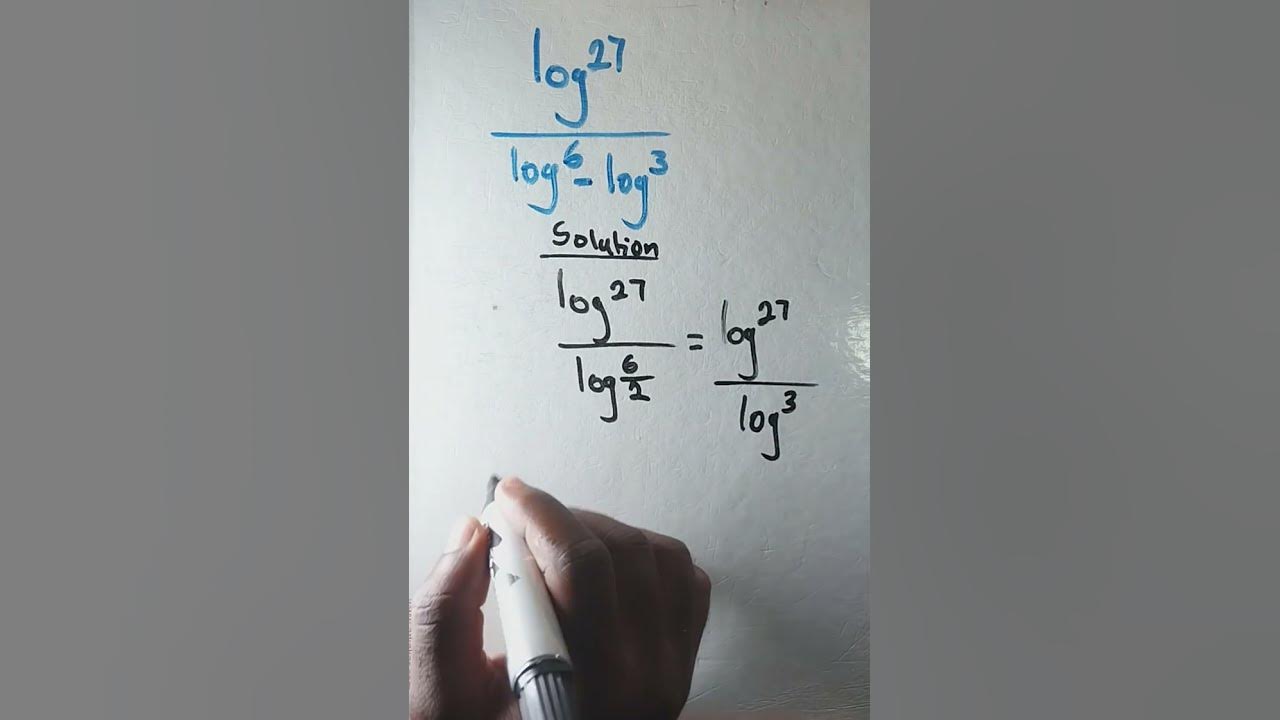 solving logarithm is simple #mathematics - YouTube