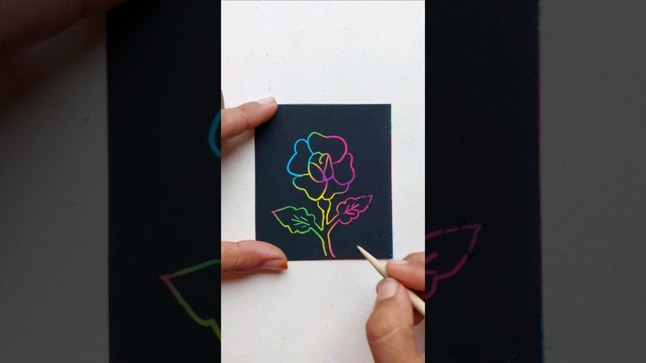 Scratch Art Roses