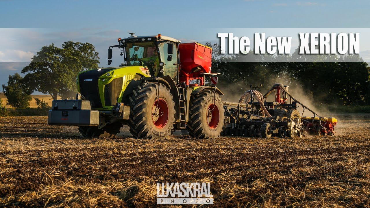 The New CLAAS XERION 5000 in Action. - YouTube