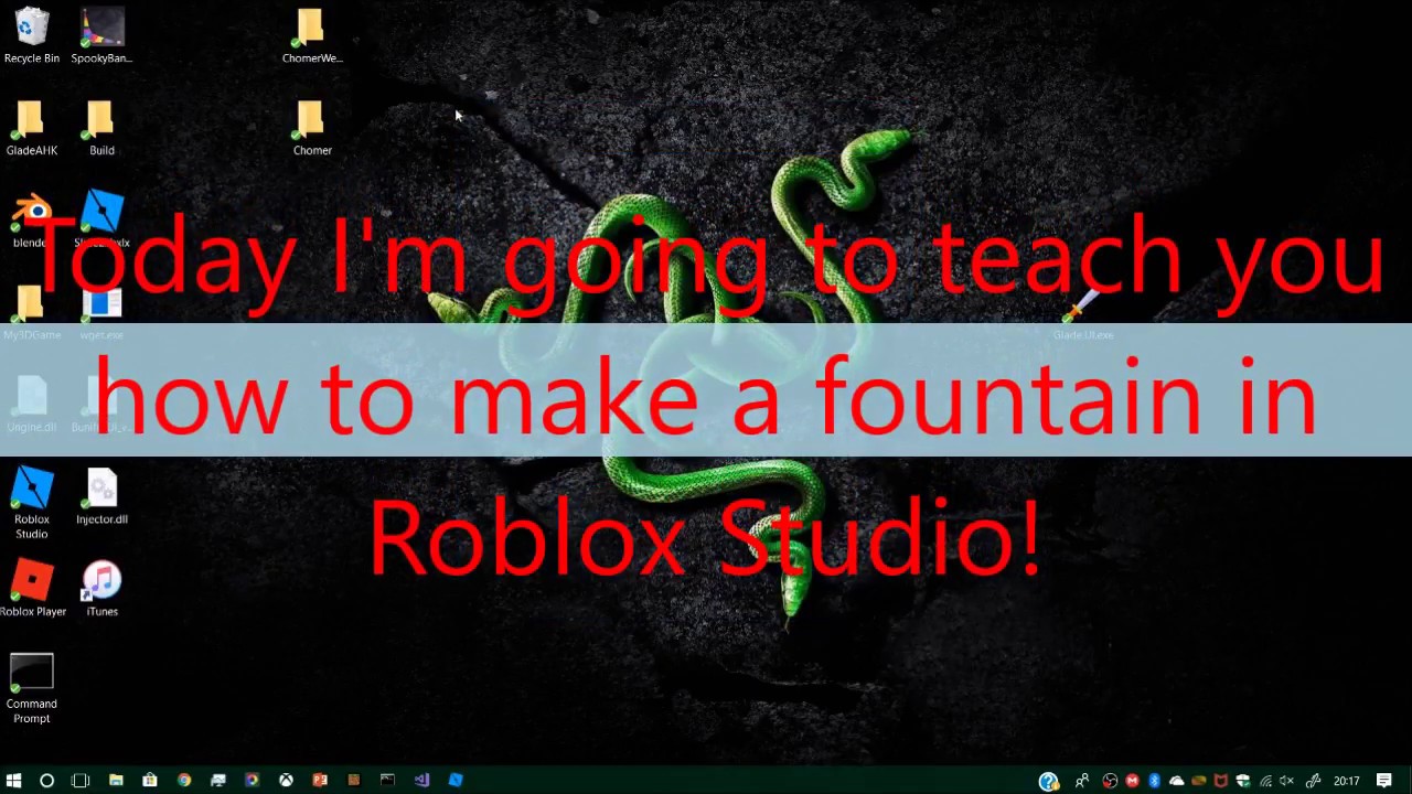 How To Build A Fountain In Roblox Studio - YouTube