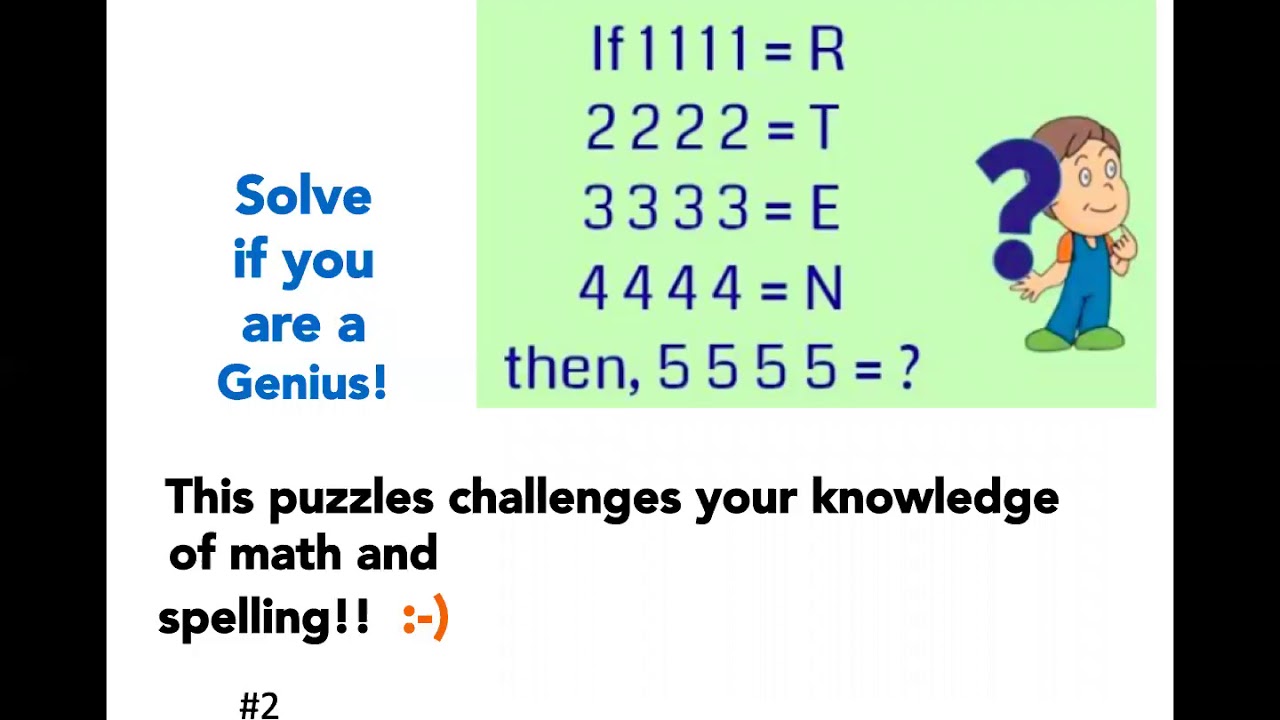 Math Puzzles (For Middle School Students) - YouTube