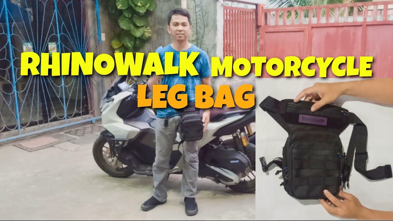 RHINOWALK MOTORCYCLE LEG BAG - YouTube