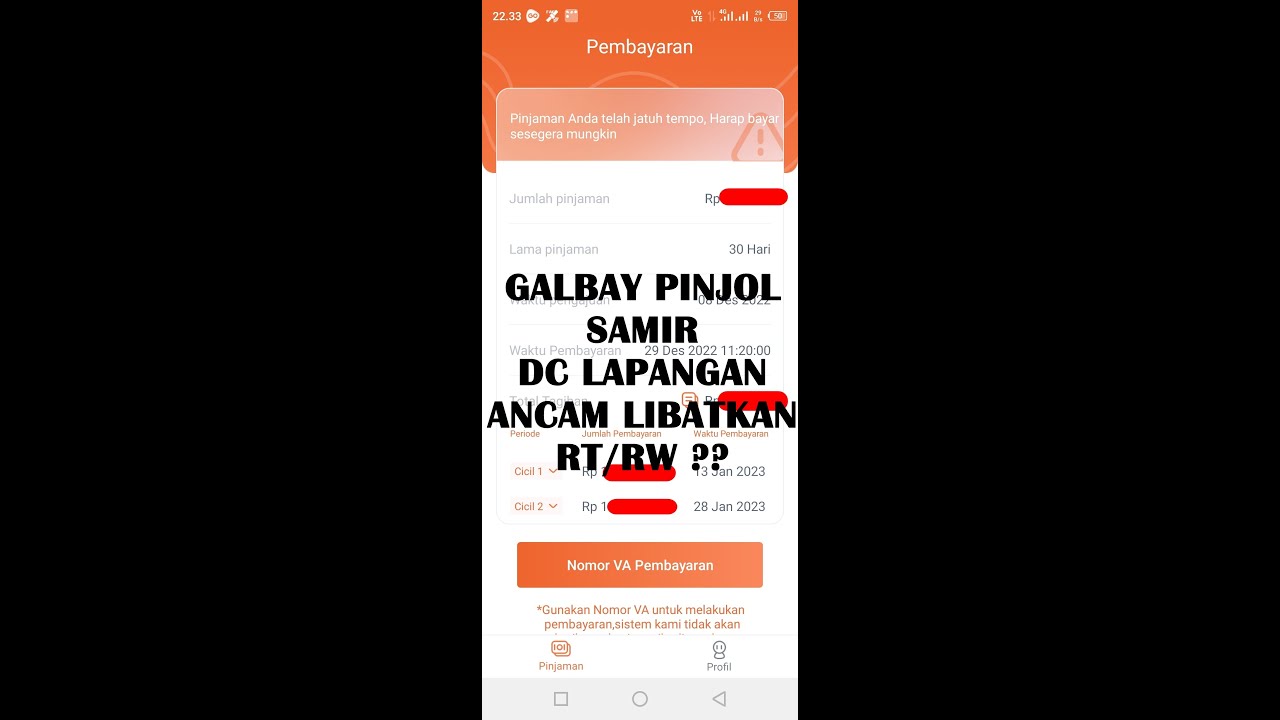 GALBAY PINJOL SAMIR 2023 DC ANCAM LIBATKAN RT RW?RESIKO GALBAY PINJAMAN ...