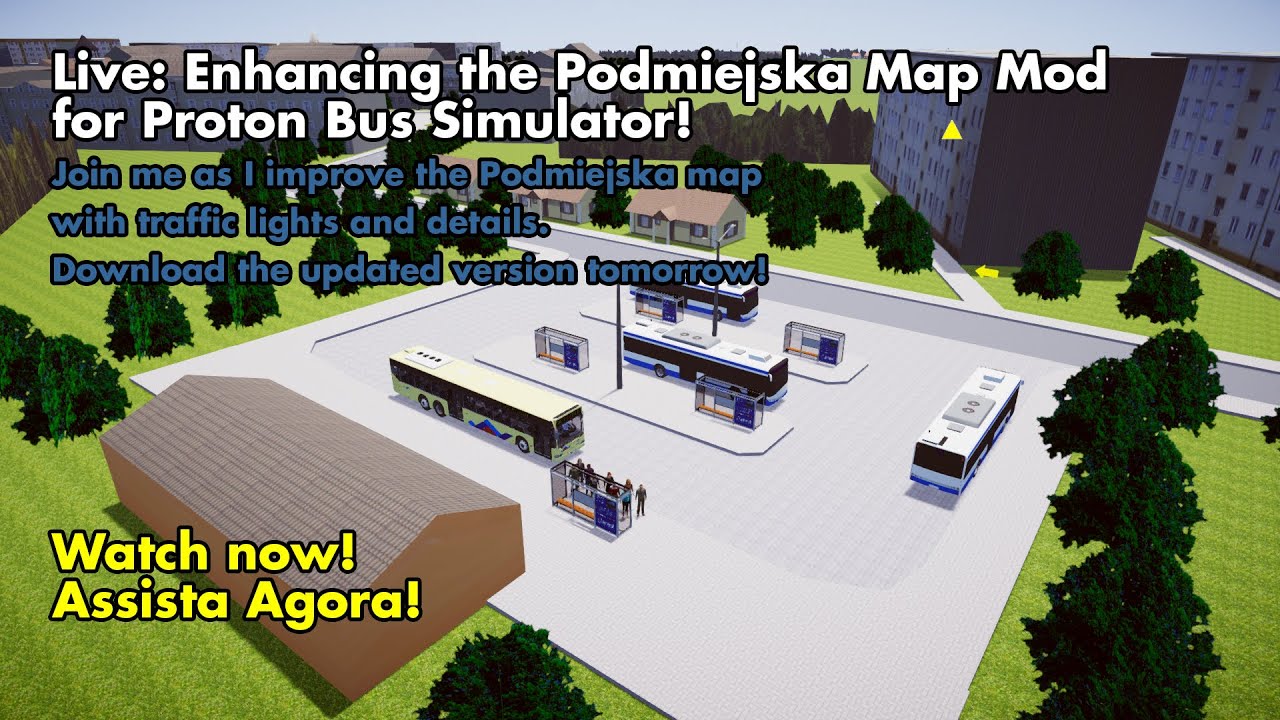 Live Editing of the Podmiejska Map Mod for Proton Bus Simulator! 🚍🗺️ ...
