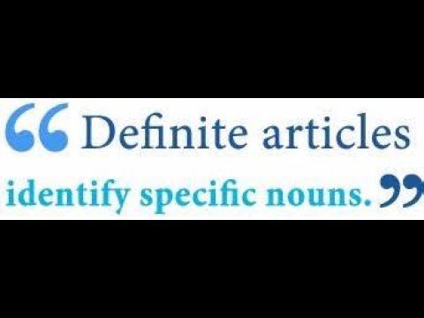 Definite article THE rules 12 to 20 - YouTube